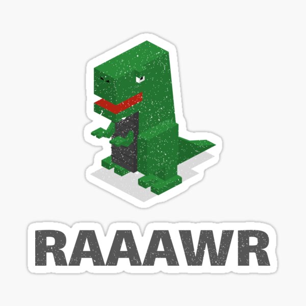"Raaawr is the motto of a dinosaur" Sticker for Sale by Rangi-China ...