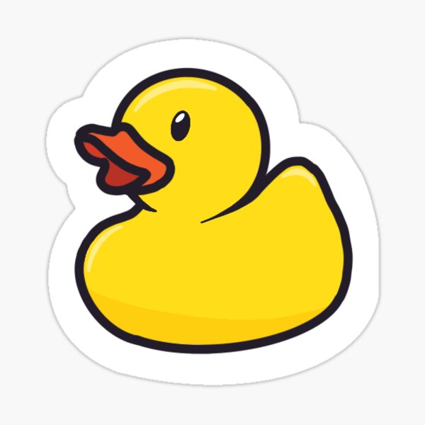 "rubber ducky" Sticker by savannahstyle | Redbubble