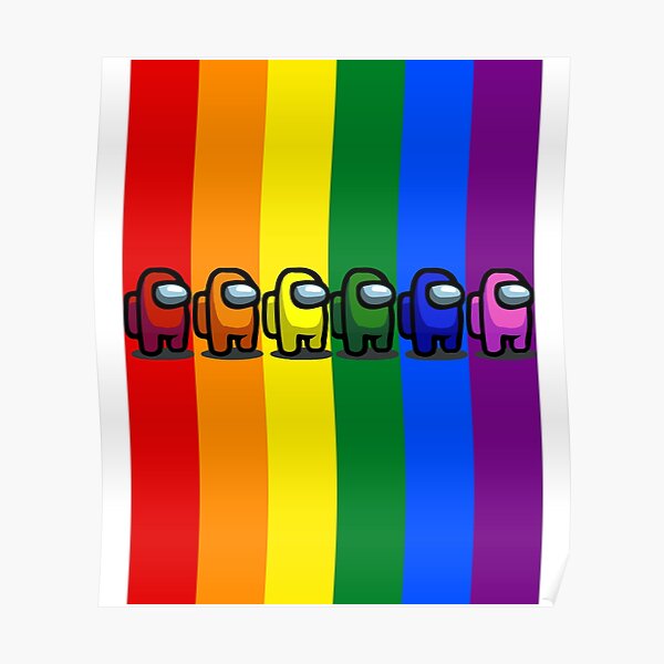 Among Us Pride Posters | Redbubble