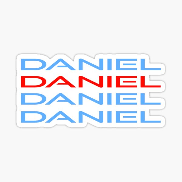 "Daniel" Sticker by ruhanmoolman | Redbubble