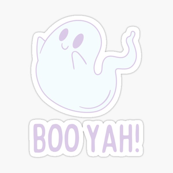 "Boo Yah!" Sticker for Sale by MaxFontes | Redbubble
