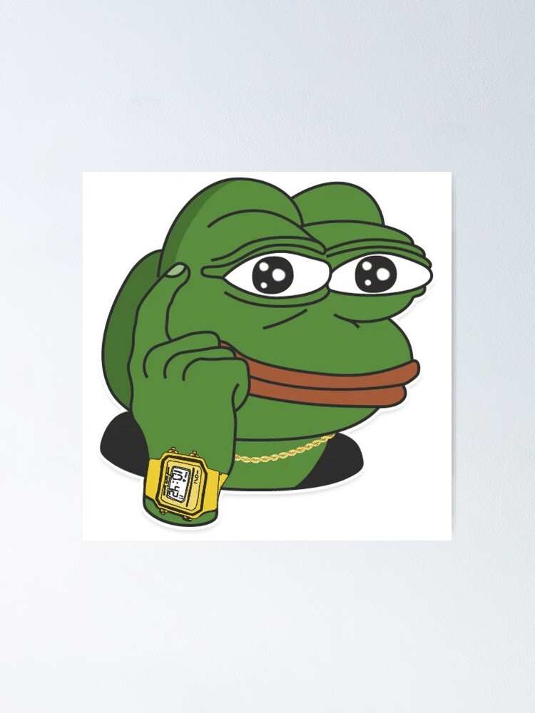 "Pepe the frog smart , meme" Poster for Sale by Alex-62 | Redbubble
