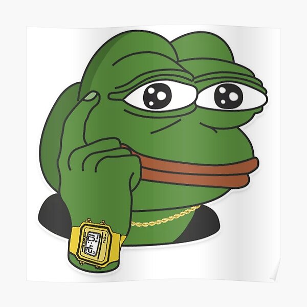 "Pepe the frog smart , meme" Poster for Sale by Alex-62 | Redbubble