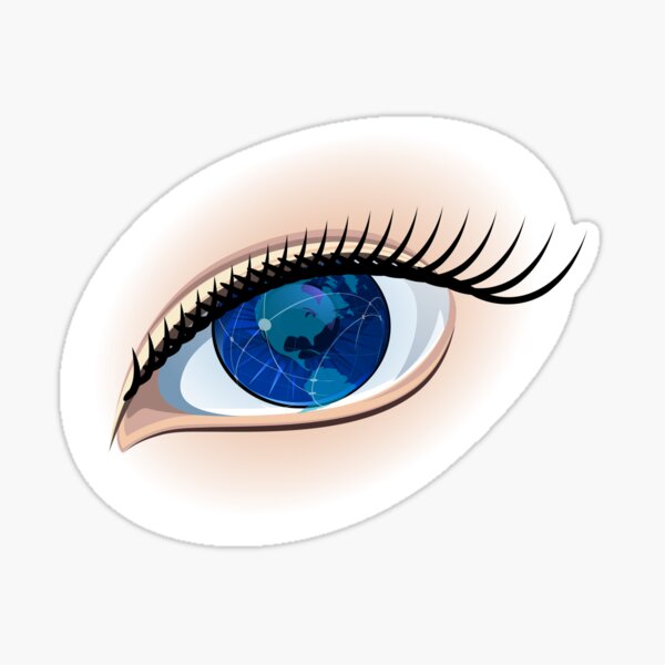 "global-sight-world-vision" Sticker by SadeeqHassas | Redbubble