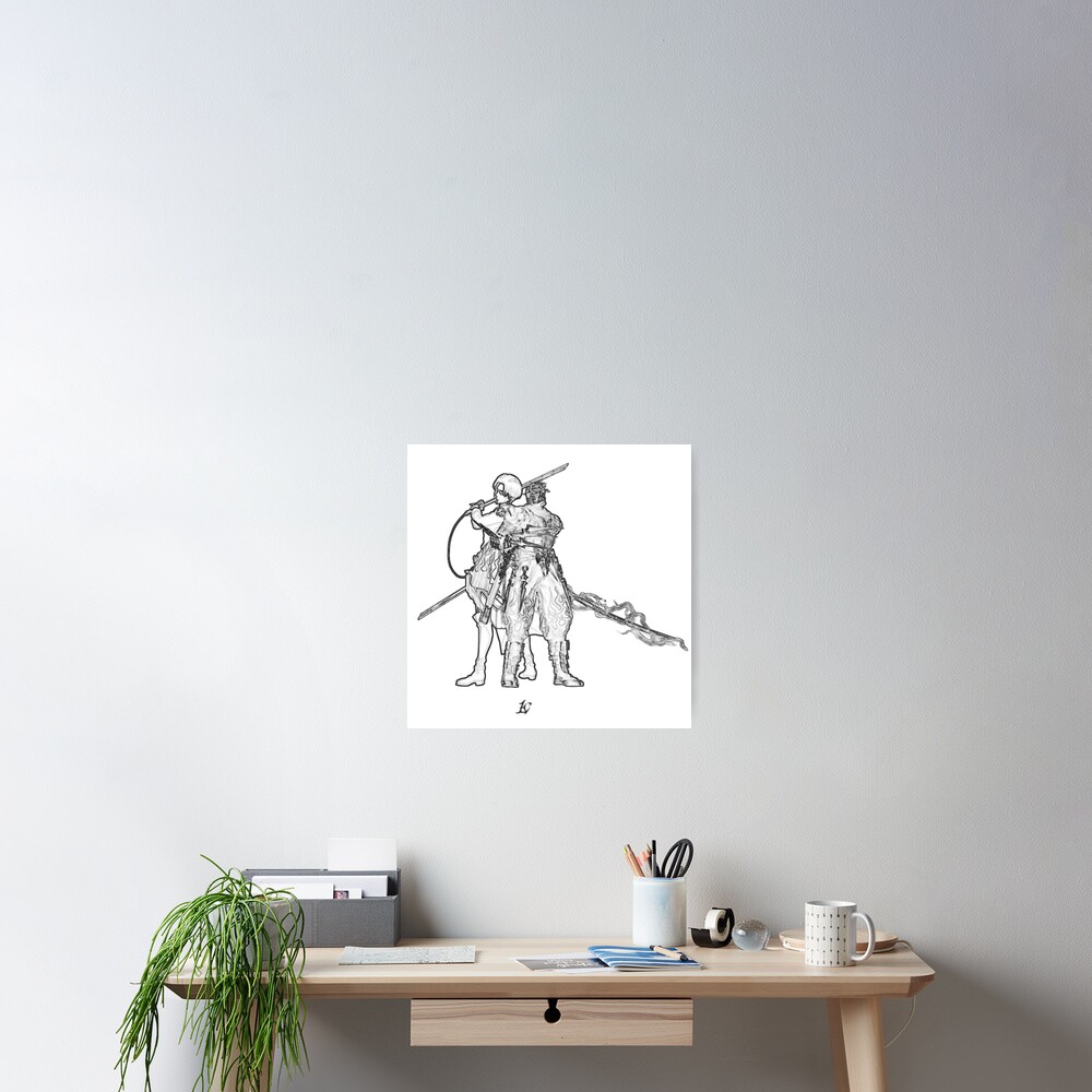 Poster « Levi x Genshin album , Ramirez G59 , Attack of Titans », par ...