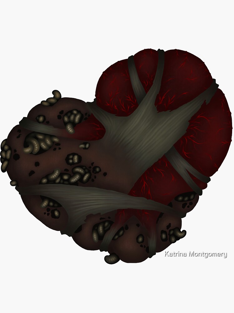 "Corrupted Heart - Veins" Sticker for Sale by KungfuKittyKat | Redbubble