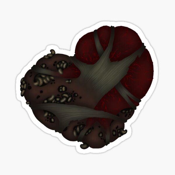 "Corrupted Heart - Veins" Sticker for Sale by KungfuKittyKat | Redbubble
