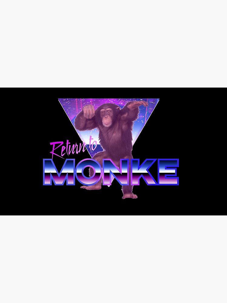 "Reject Humanity; Return To Monke (80s Aesthetic)" Poster by Ettore13 ...