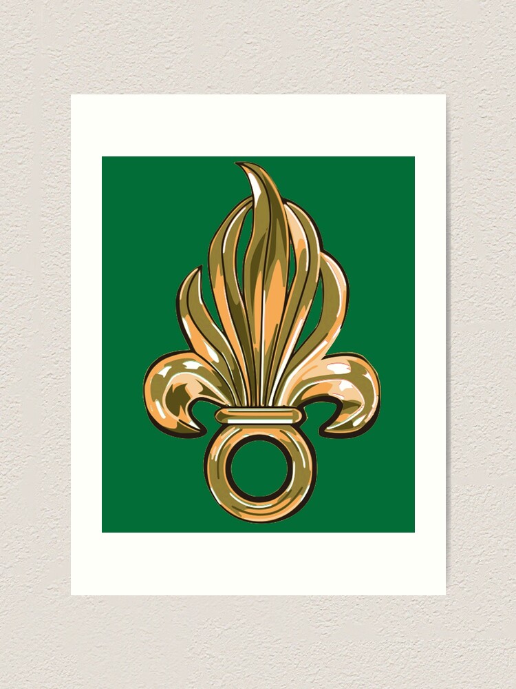 " French Foreign Legion Symbol " Art Print for Sale by levsal | Redbubble