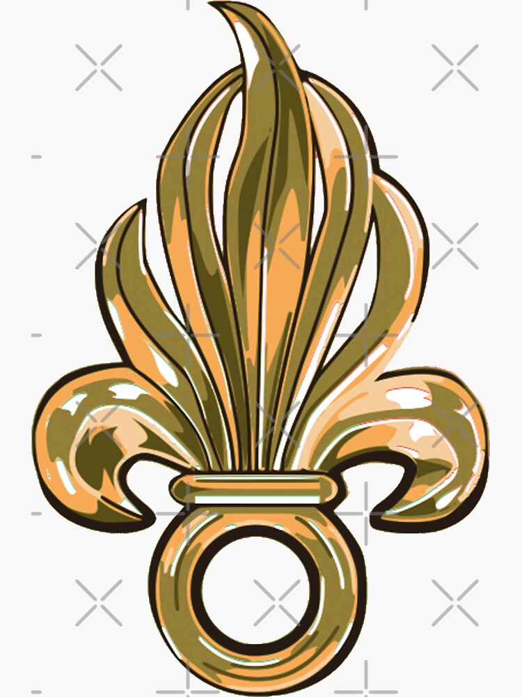 " French Foreign Legion Symbol " Sticker for Sale by levsal | Redbubble