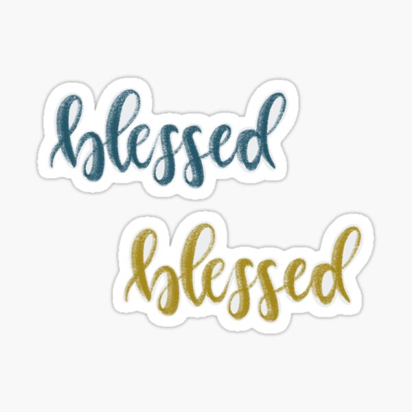 "Blessed Sticker Set" Sticker for Sale by isalozano01 | Redbubble