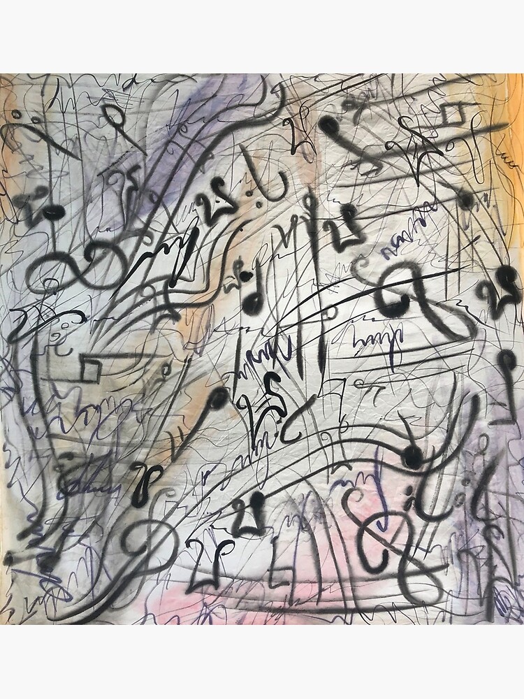 "Original Art Graffiti Music Notes" Poster for Sale by Mijiza | Redbubble