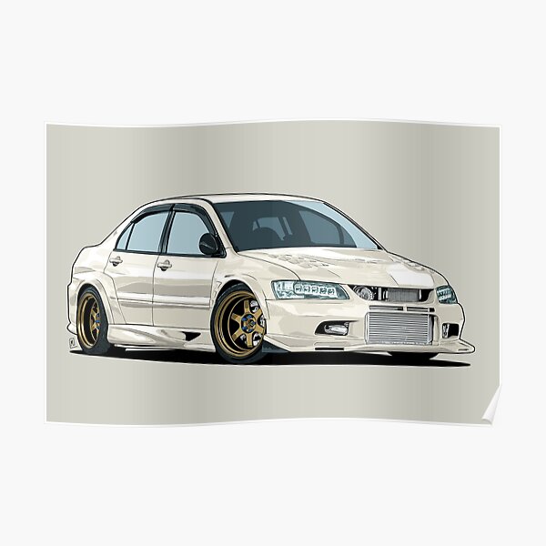 Lancer Evo 9 Posters | Redbubble