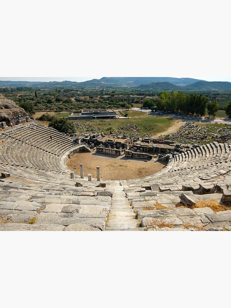 "Ancient Greek amphitheater in Miletus, Turkey" Poster by VadimK ...
