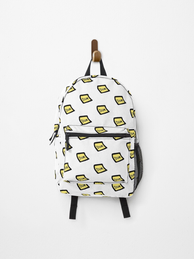"dum sticky note" Backpack for Sale by vilinaong | Redbubble