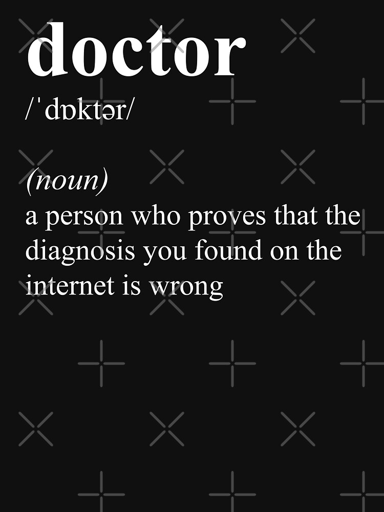 "Funny Doctor Dictionary Definition " Essential T-Shirt for Sale by ...