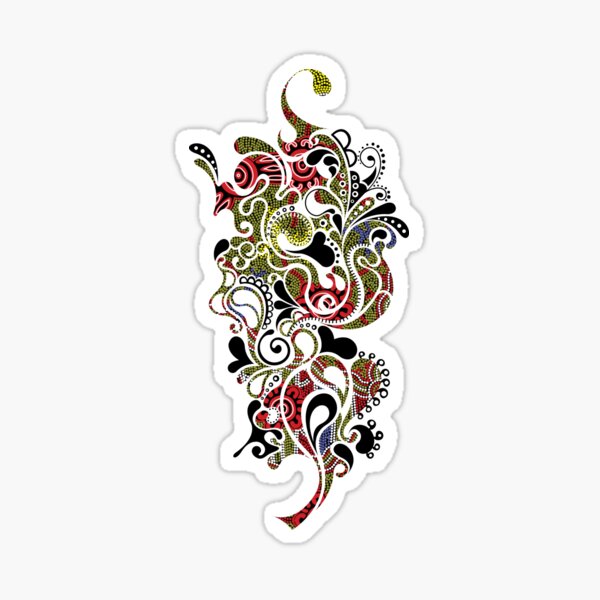 "Authentic Aboriginal Art - Paisley Design" Sticker for Sale by ...