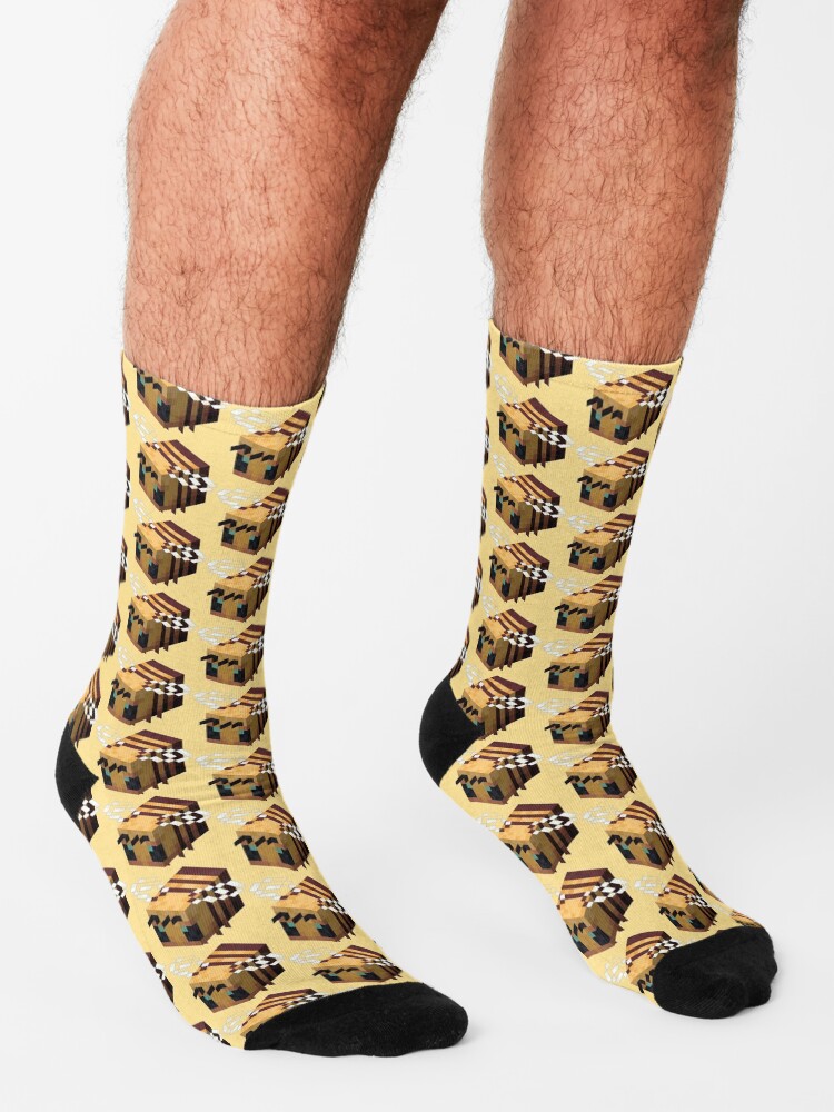 "Bee Minecraft Original Design " Socks by Merchearty | Redbubble