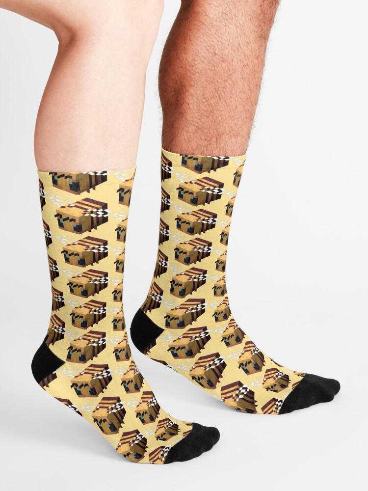 "Bee Minecraft Original Design " Socks by Merchearty | Redbubble
