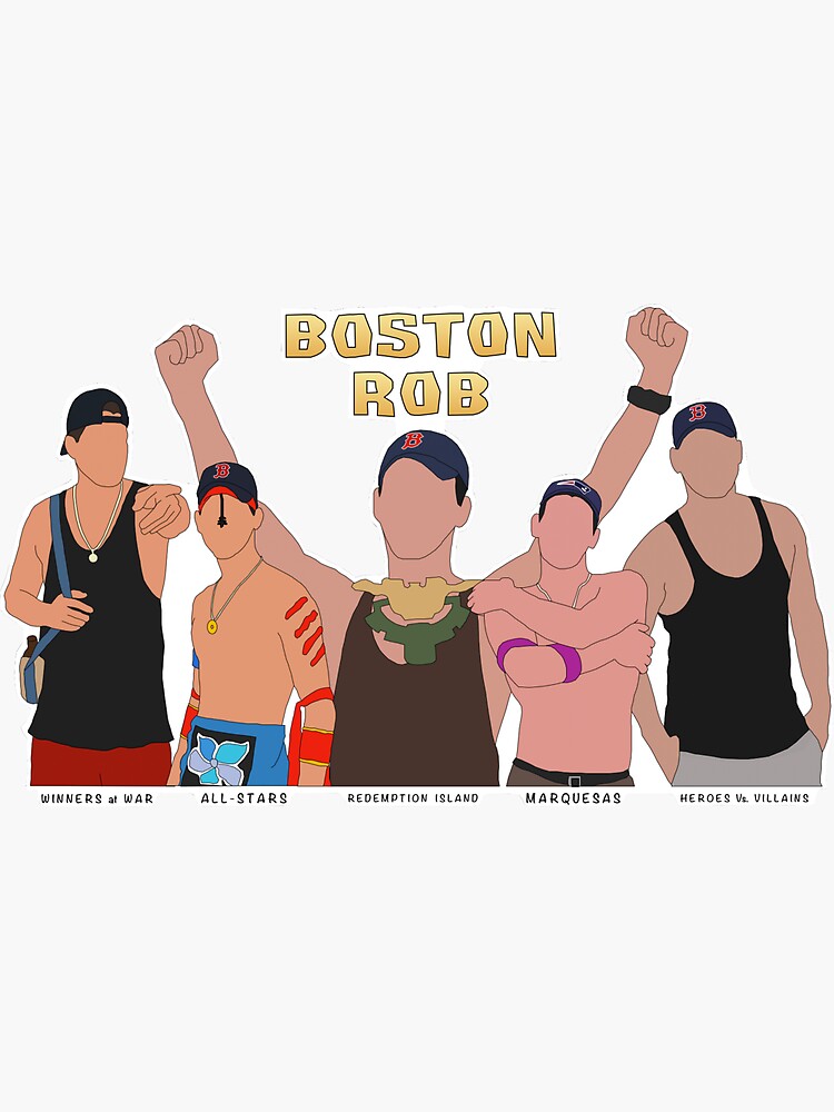 "CBS Survivor Boston Rob Sticker" Sticker for Sale by Jpguarino10 ...
