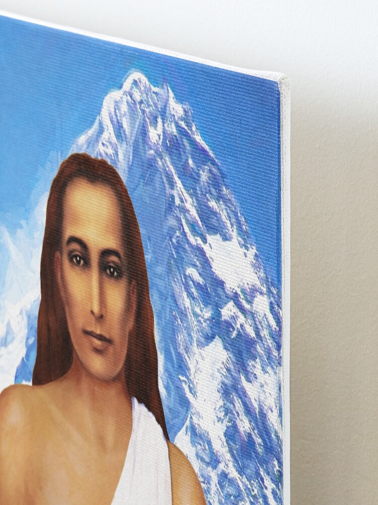 "Mahavatar Babaji In Lotus Posture In Himalayas" Mounted Print for Sale ...