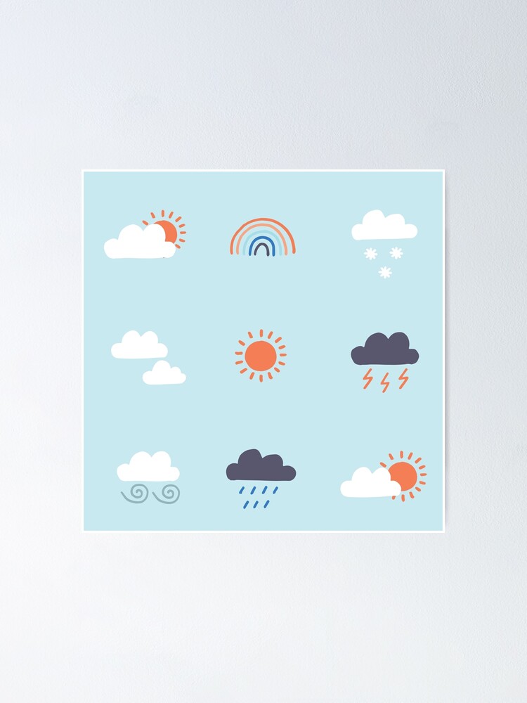 "Weather Forecast" Poster by cheekimori | Redbubble
