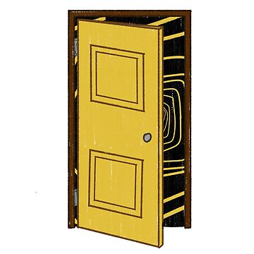 "A Yellow Door" Sticker for Sale by shedgravity | Redbubble