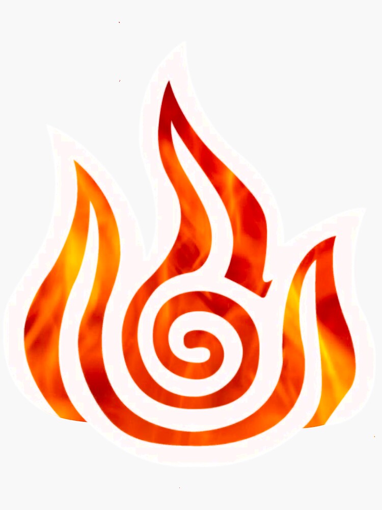 "Fire Bender Symbol" Sticker for Sale by jakedelsignore | Redbubble