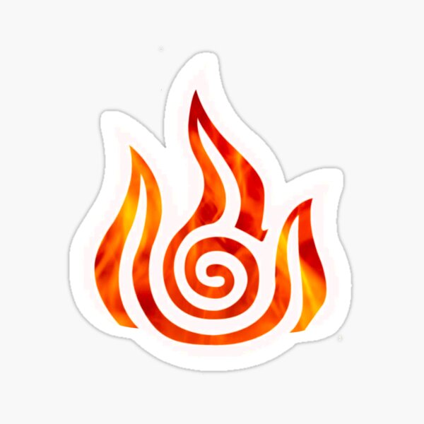 "Fire Bender Symbol" Sticker for Sale by jakedelsignore | Redbubble