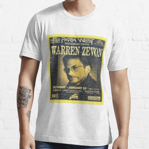 "Warren Zevon Vintage Concert Poster " T-shirt for Sale by ...