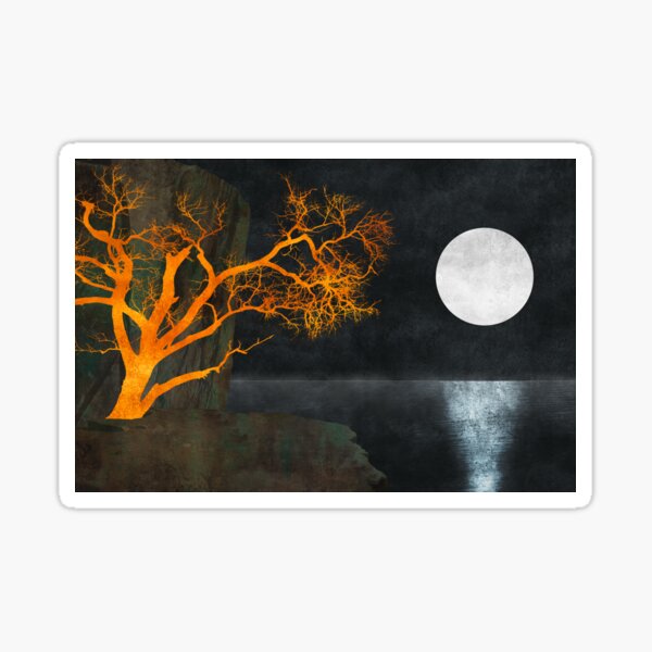 "Tree I Cliff" Sticker for Sale by DesireLines | Redbubble