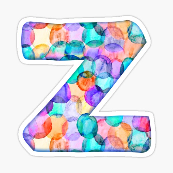 "Letter Z" Sticker for Sale by Paoanne | Redbubble