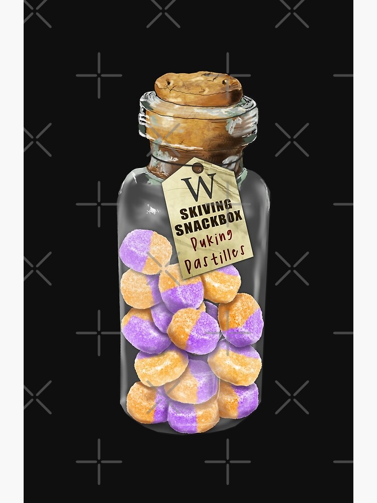 "Puking Pastilles *Skiving Snax*" Poster for Sale by drawnexplore ...