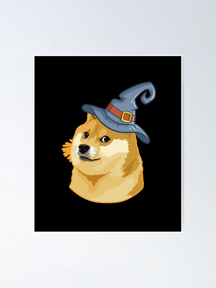 "Halloween Dog meme - Doge meme" Poster by tinypurpleland | Redbubble