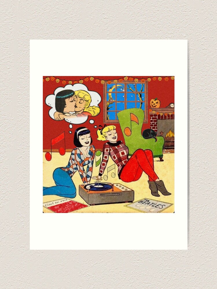 Vintage Comic Redesign Sapphic Art Print For Sale By