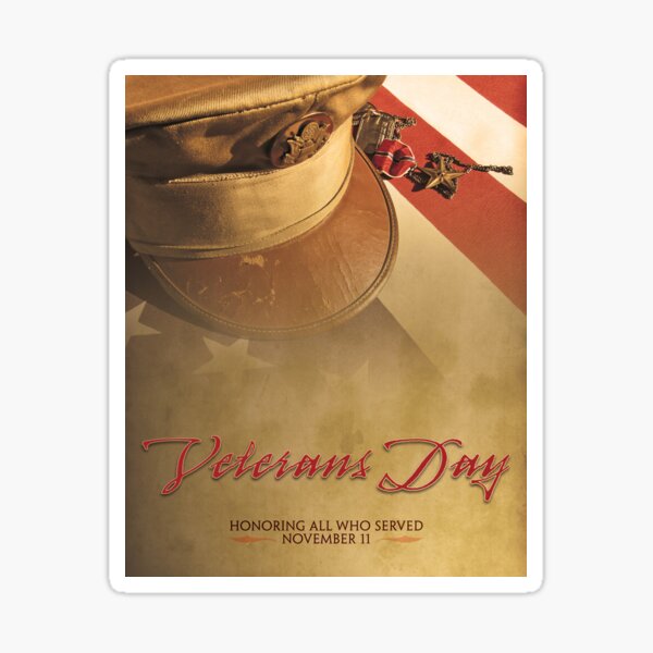 "Veterans Day 2017 Bronze Star (valor) Poster" Sticker by ...