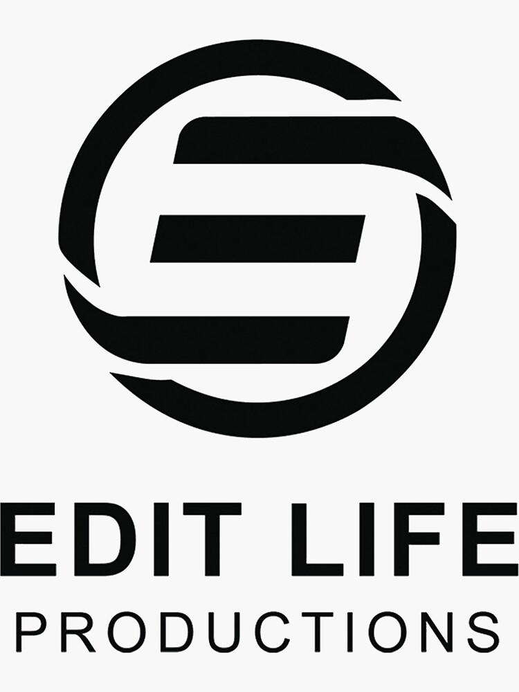 "Edit Life Productions - Official Merch " Sticker by Roman-and-Taco ...