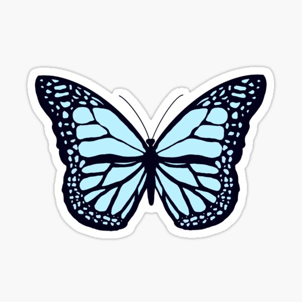 "Cute Blue Butterfly" Sticker by mbanavige | Redbubble