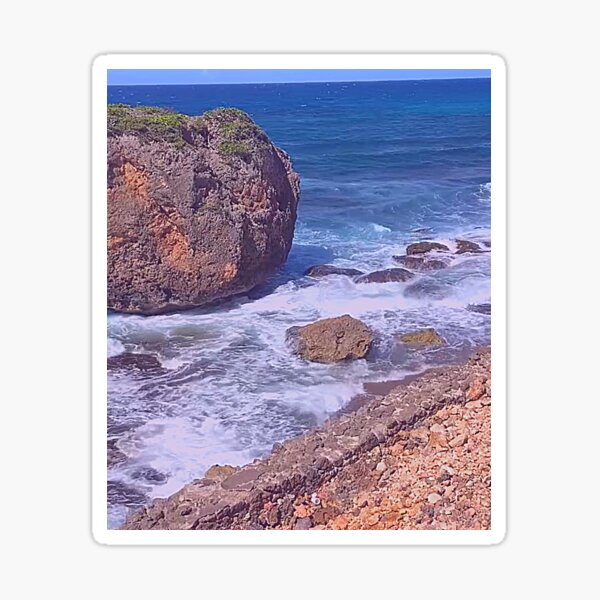 "Beach Isabela Puerto Rico" Sticker for Sale by WildestSeasons | Redbubble