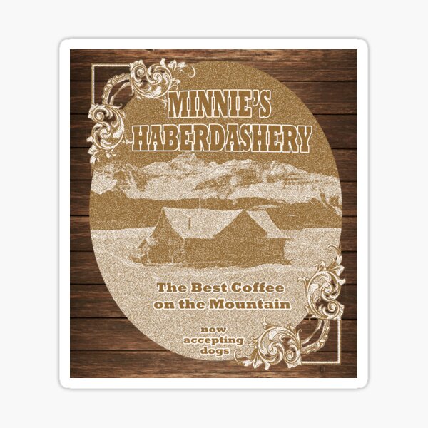 "Minnie's Haberdashery" Sticker by SMALLBRUSHES | Redbubble