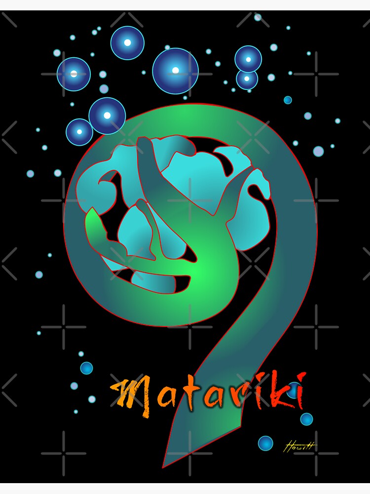 "Matariki - the Rising of The Pleiades" Sticker for Sale by Patricia ...