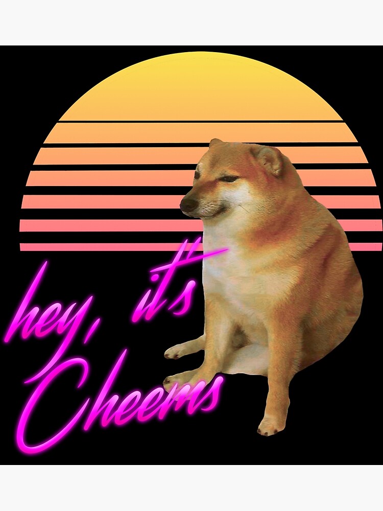 "Cheems (Vaporwave)" Poster by Ettore13 | Redbubble