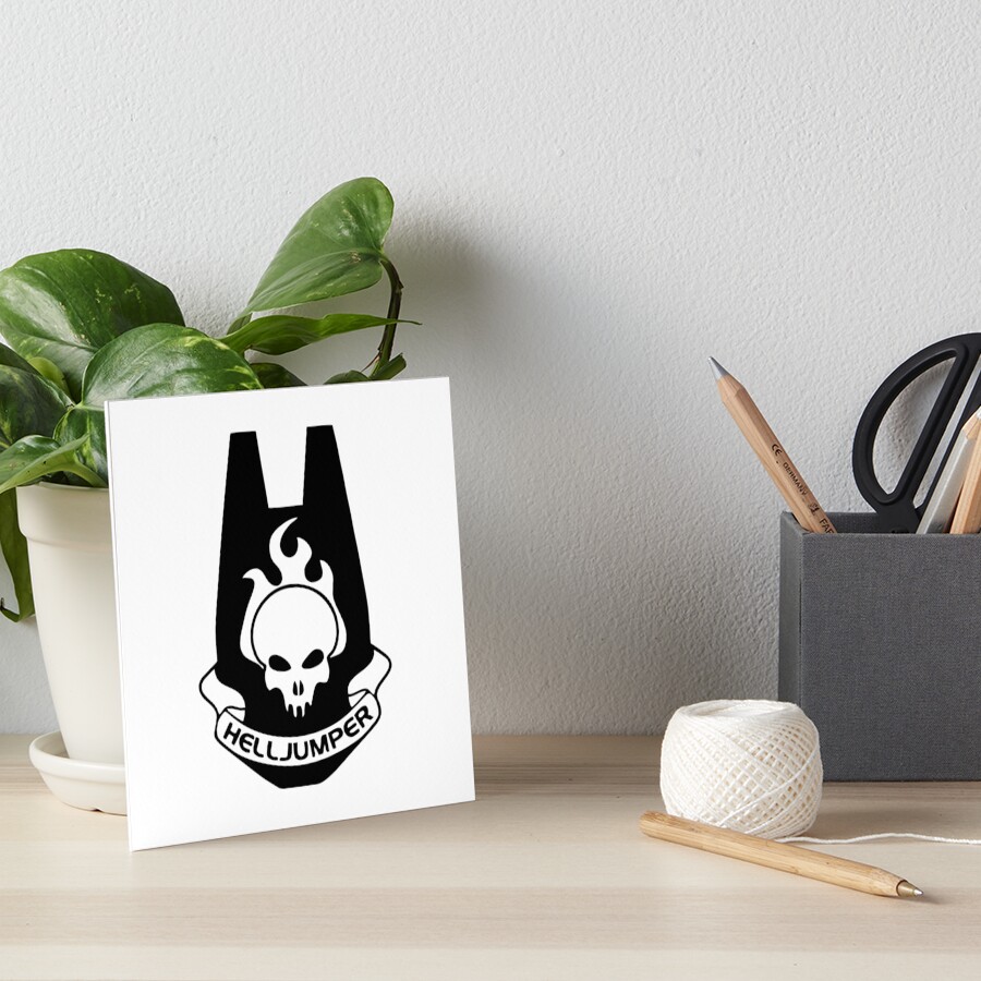 "ODST Helljumper Logo " Art Board Print by gilly131 | Redbubble