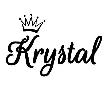 "Krystal " Sticker for Sale by Hoildays | Redbubble