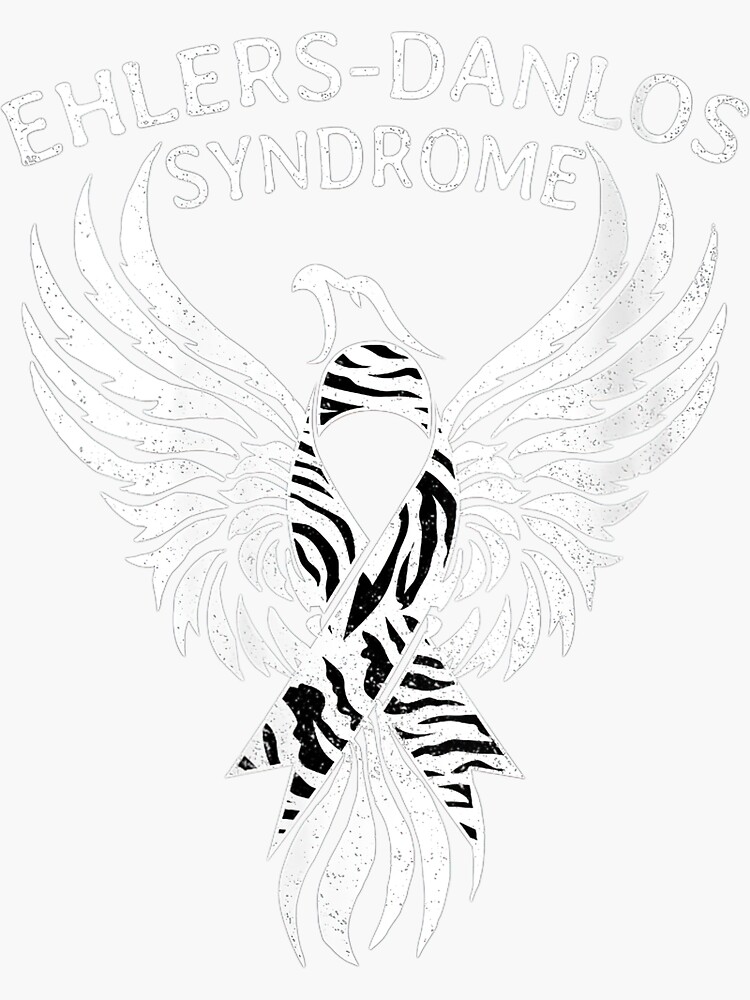 "Women Fighter Ehlers-Danlos Syndrome EDS Awareness Zebra Ribbon ...