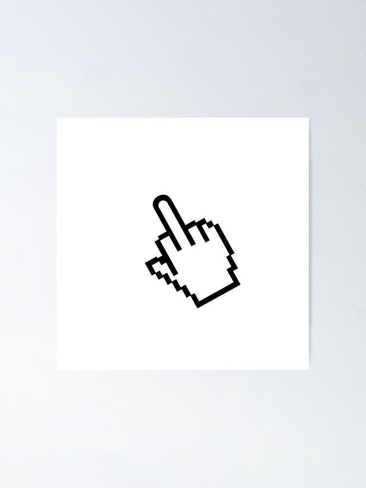 "middle finger pointer" Poster for Sale by phari | Redbubble