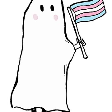 "little trans ghost" Sticker for Sale by saz- | Redbubble
