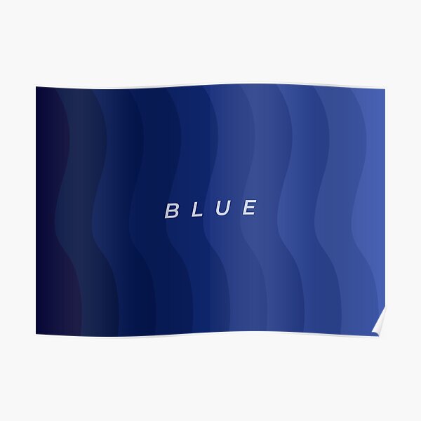 "Blue color palette" Poster for Sale by Arroic27 | Redbubble