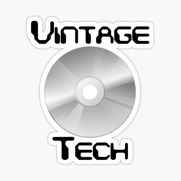 "Vintage Tech - CD Old Retro Technology" Sticker by VintageTC | Redbubble