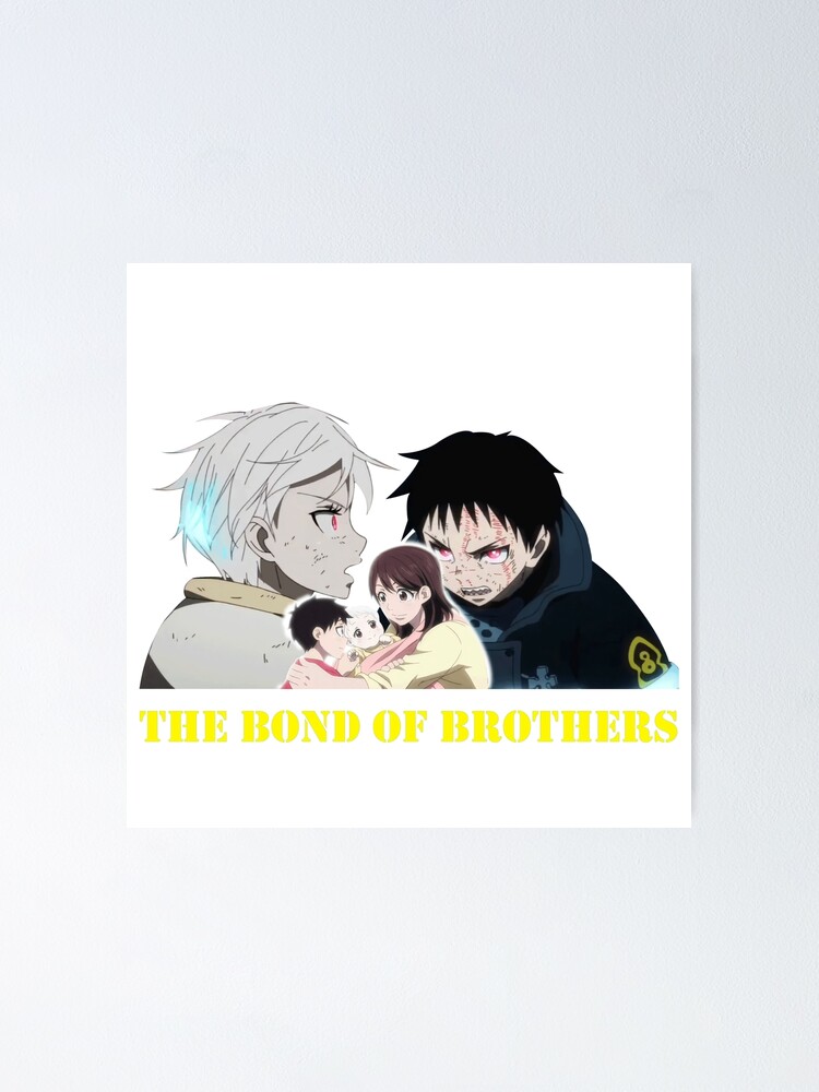 "Shinra Kusakabe with Sho, Fire Force" Poster by septian31 | Redbubble
